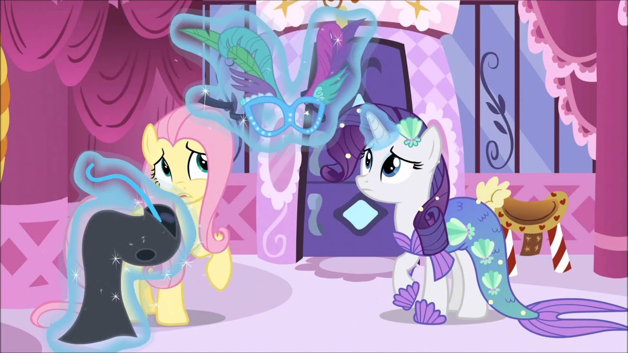 Rarity finding a costume for Fluttershy (full scene) - YouTube