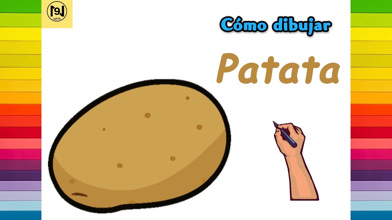 Cómo dibujar una papa fácil paso a paso - YouTube