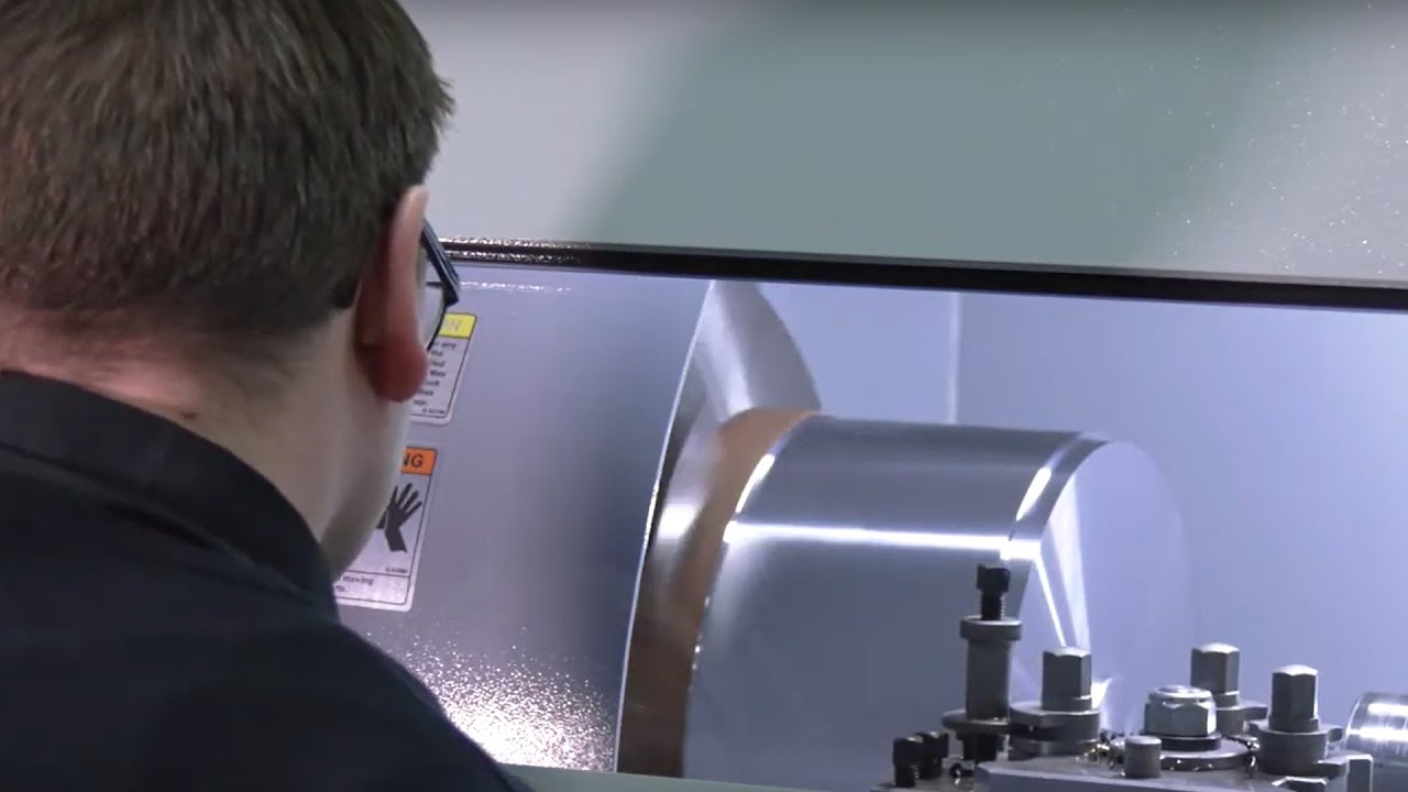 Watch this monster CNC lathe cut - YouTube