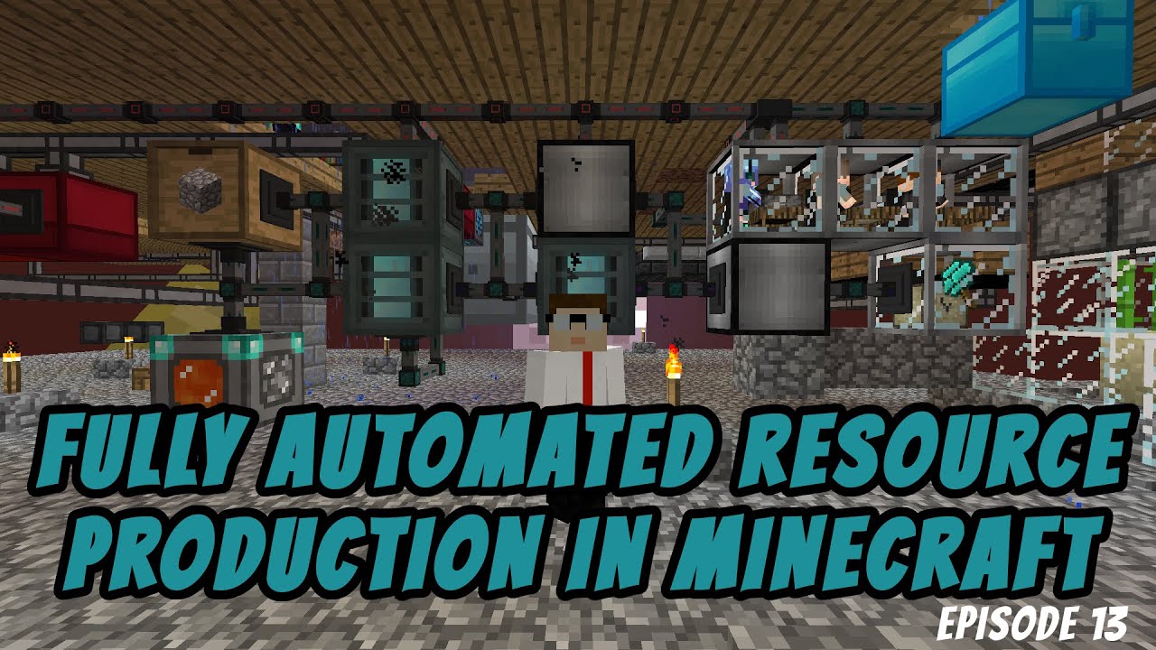 Fully Automating Our Sieve Setup | FTB Skyfactory 3 | Episode 13 - YouTube