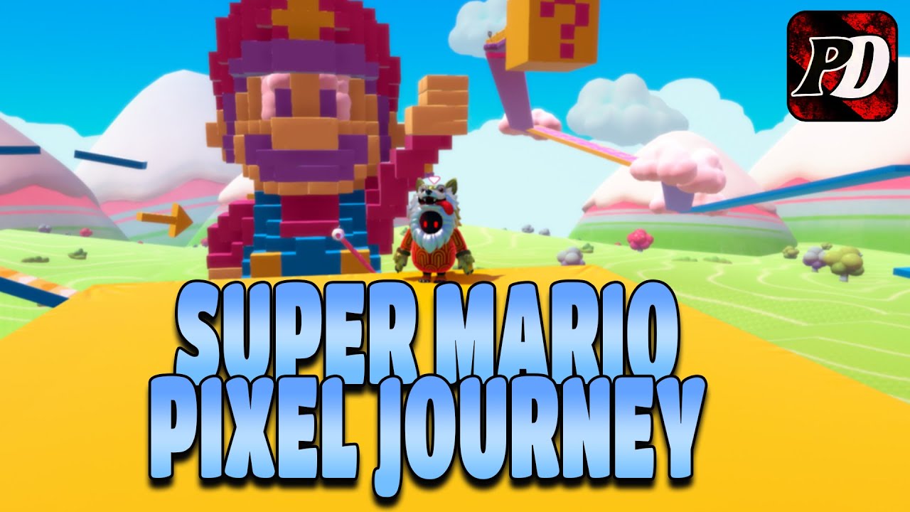 Super Mario Pixel Journey in FALL GUYS - 4.27.2 PB - YouTube
