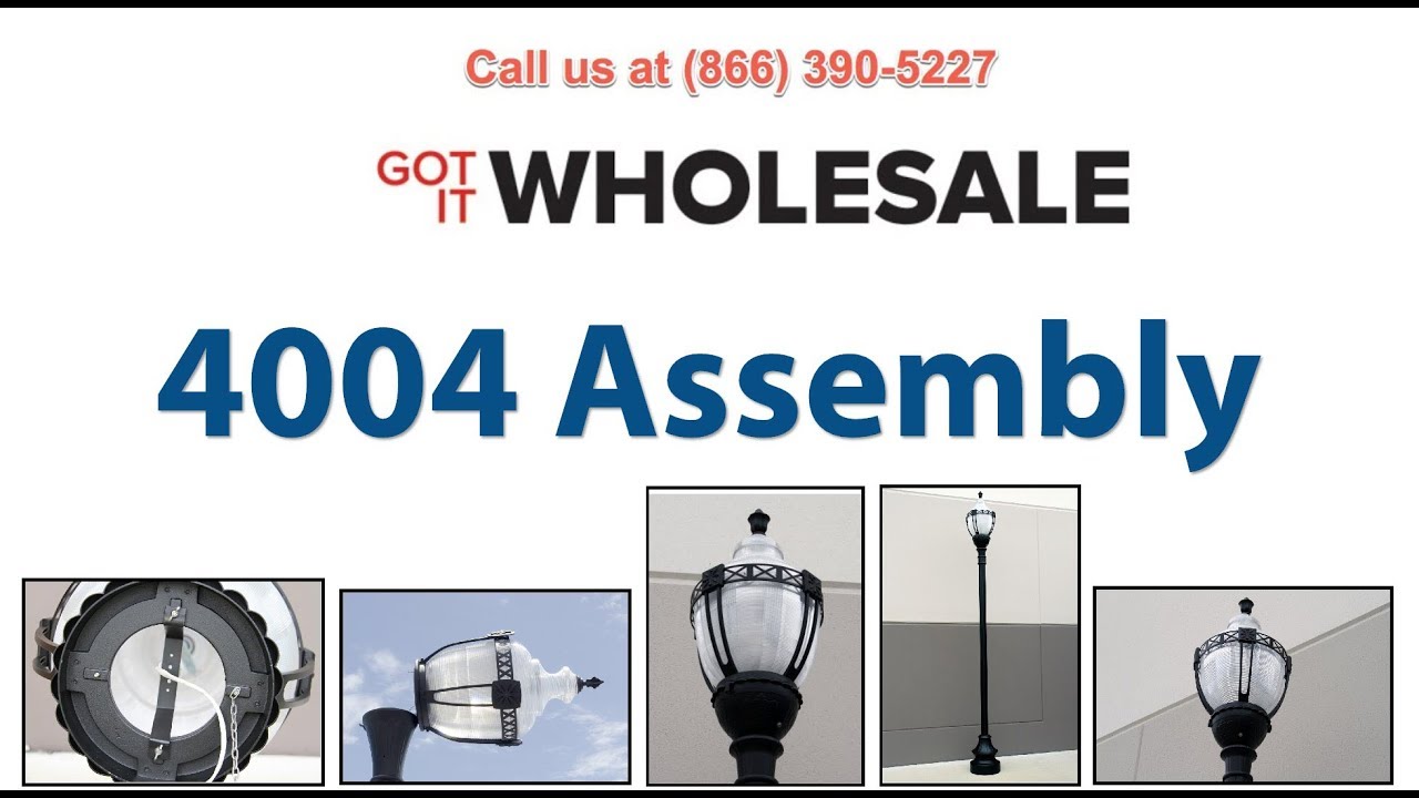 Got It Wholesale | 4004 Street Light Assembly - YouTube