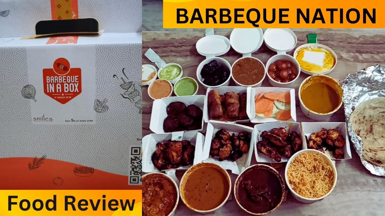 Barbeque Nation Food Review | BBQ in a Box Veg & Non Veg Food Review ...