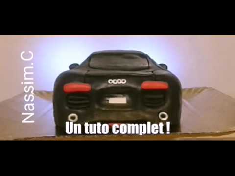 TUTO CAKE AUDI R8 Gâteau - YouTube