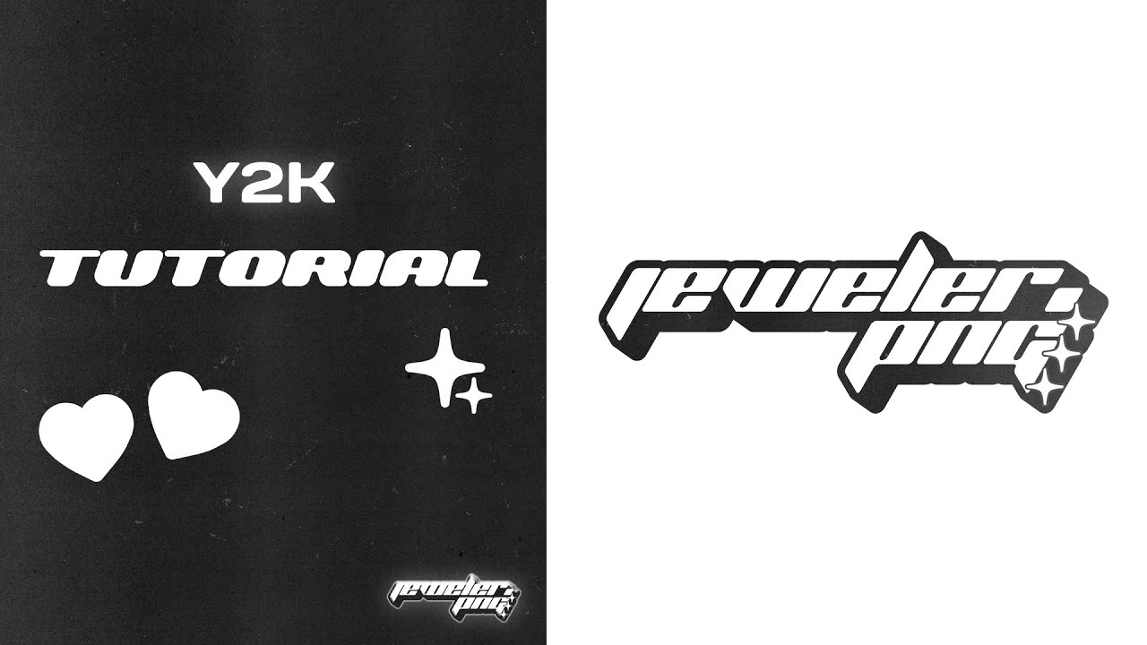 SIMPLE Y2K LOGO FOR YOUR BRAND! + RE DESIGN (ILLUSTRATOR TUTORIAL ...