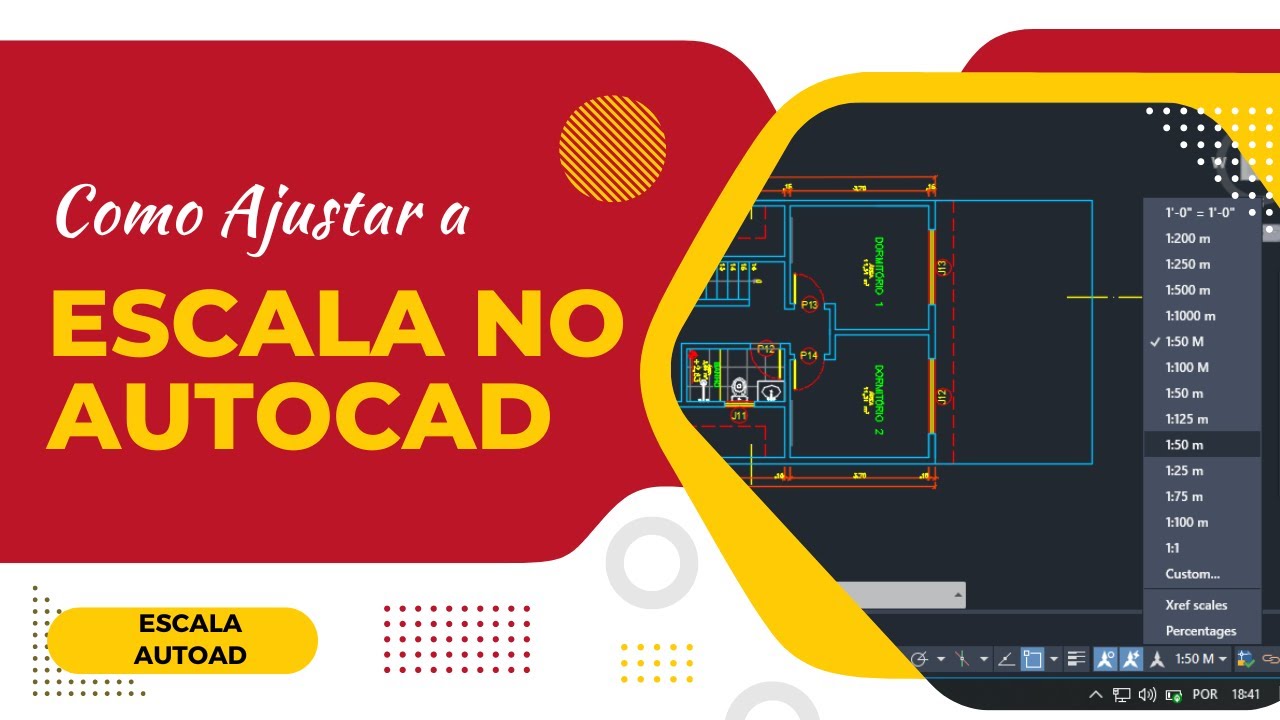 Como Ajustar a Escala do Desenho No Autocad - YouTube