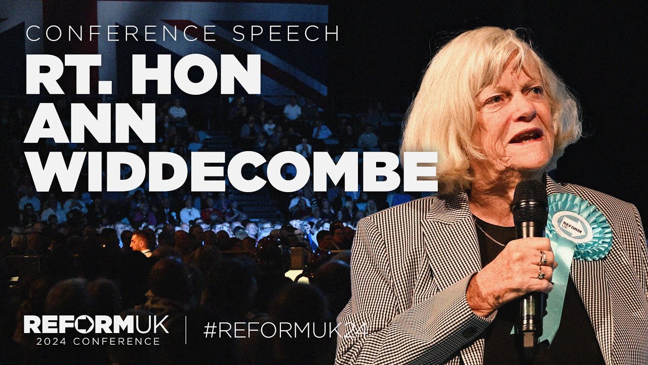 Ann Widdecombe Full Speech | Reform UK 2024 National Conference - YouTube