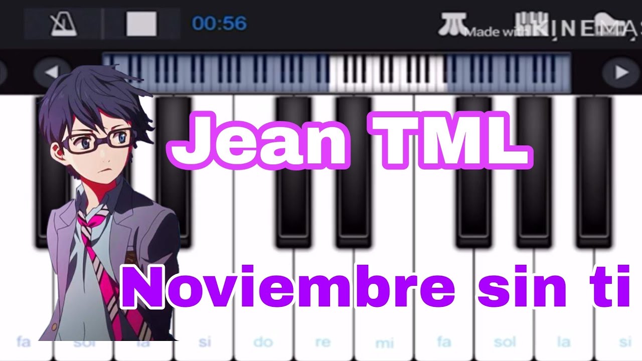 Como hacer la cancion de Noviembre sin ti en perfect piano - YouTube