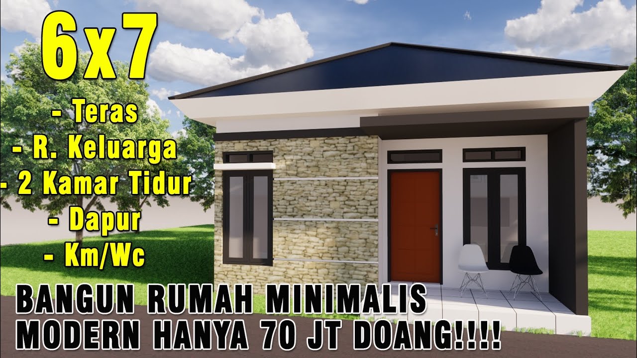 Modal 70 juta sudah bisa bangun rumah seperti ini!! Rumah minimalis ...