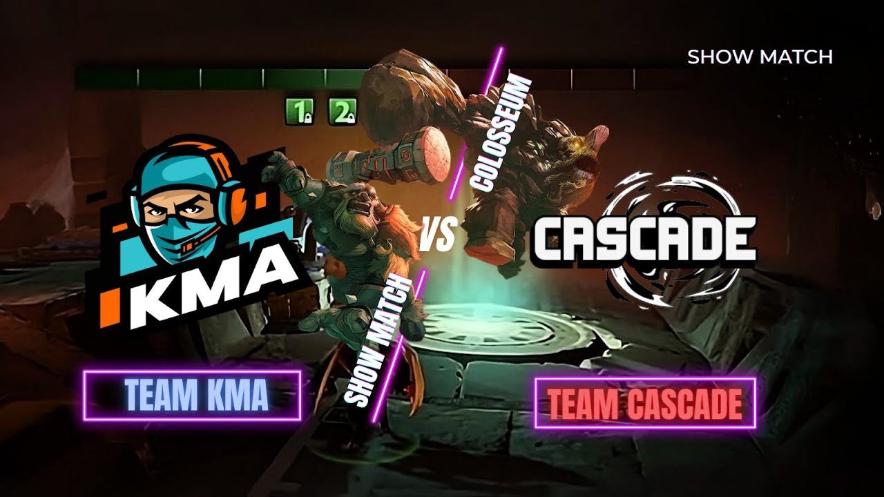 Шоу матч Dota 2 | Colosseum 5x5 | Team KMA vs Team Cascade - YouTube