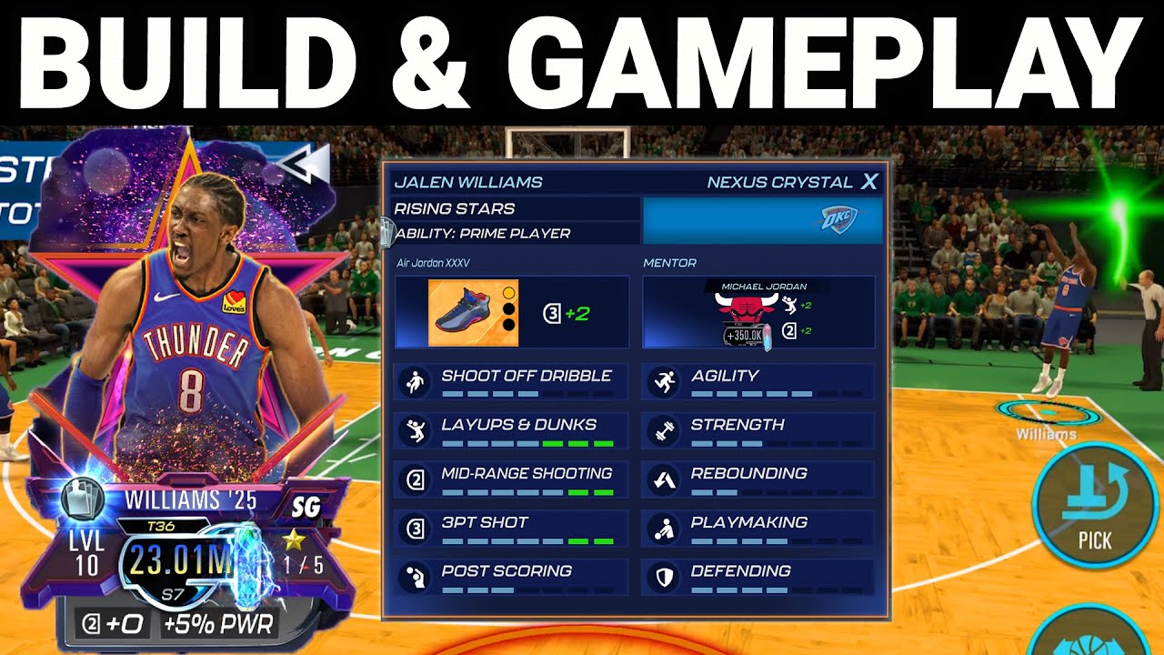 NBA 2K Mobile Nexus Crystal Jalen Williams Build & Gameplay - YouTube
