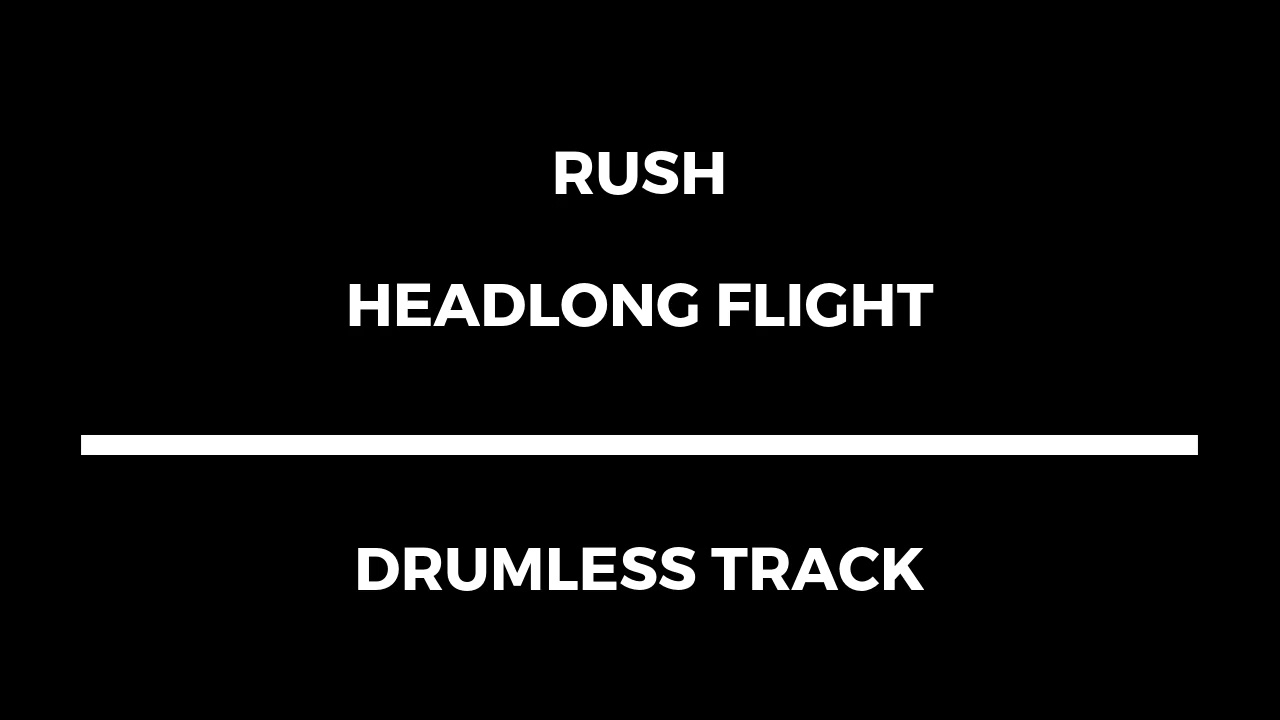 Rush - Headlong Flight (drumless) - YouTube