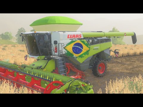 fs19 liberadooo !! colhedeira class BR 🇧🇷🇧🇷 com esteiras arroizeiras e ...