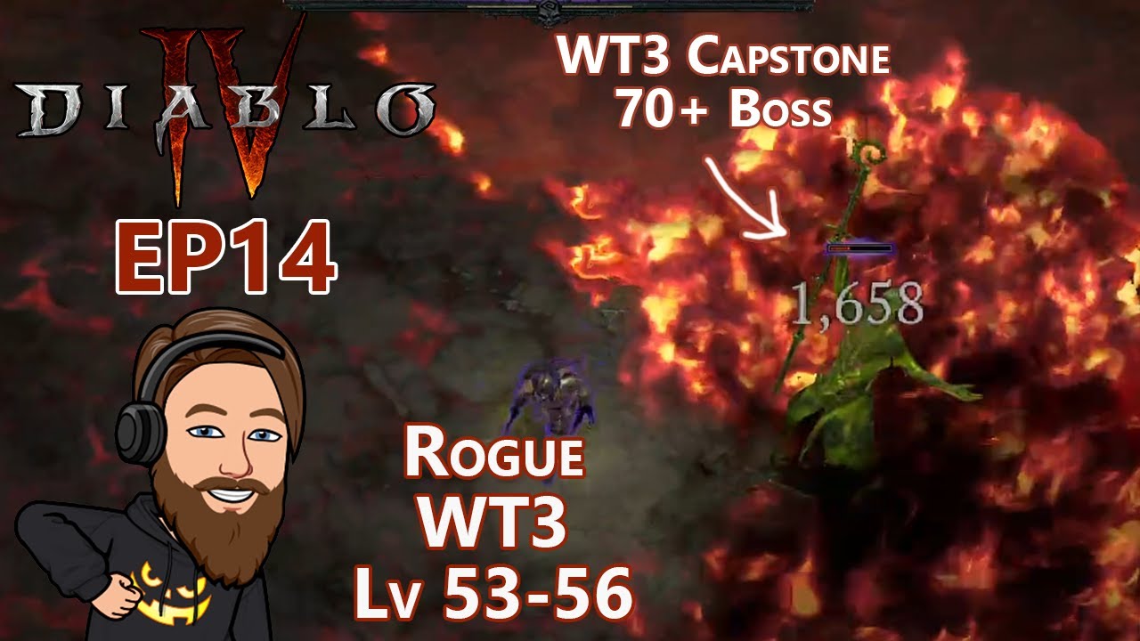 WT3 Capstone Dungeon Attempts - Rogue Level 53-56 - Diablo 4 EP 14 - YouTube