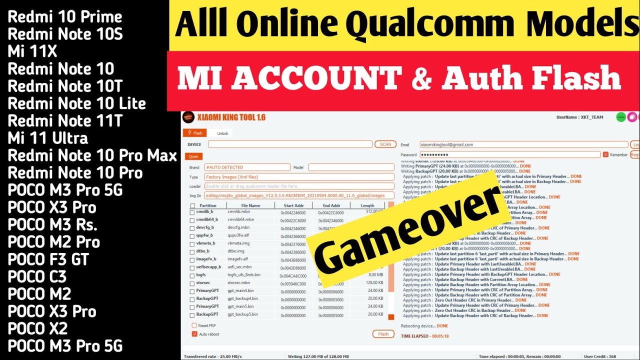 🔥All Mi Account & Auth Flash Tool | Latest Online Model Supported ...