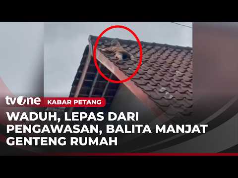 Diluar Nalar, Balita di Lombok Tersangkut di Atap Rumah | Kabar Petang