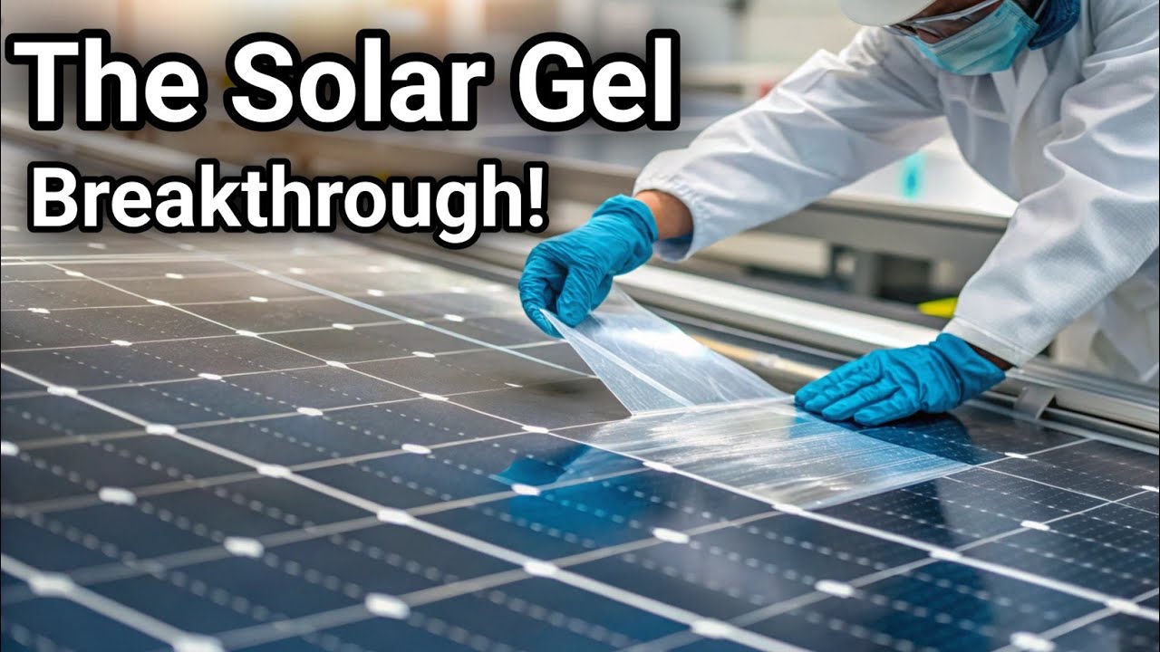 Unlocking solar power: 12% more efficiency with hydrogel - YouTube