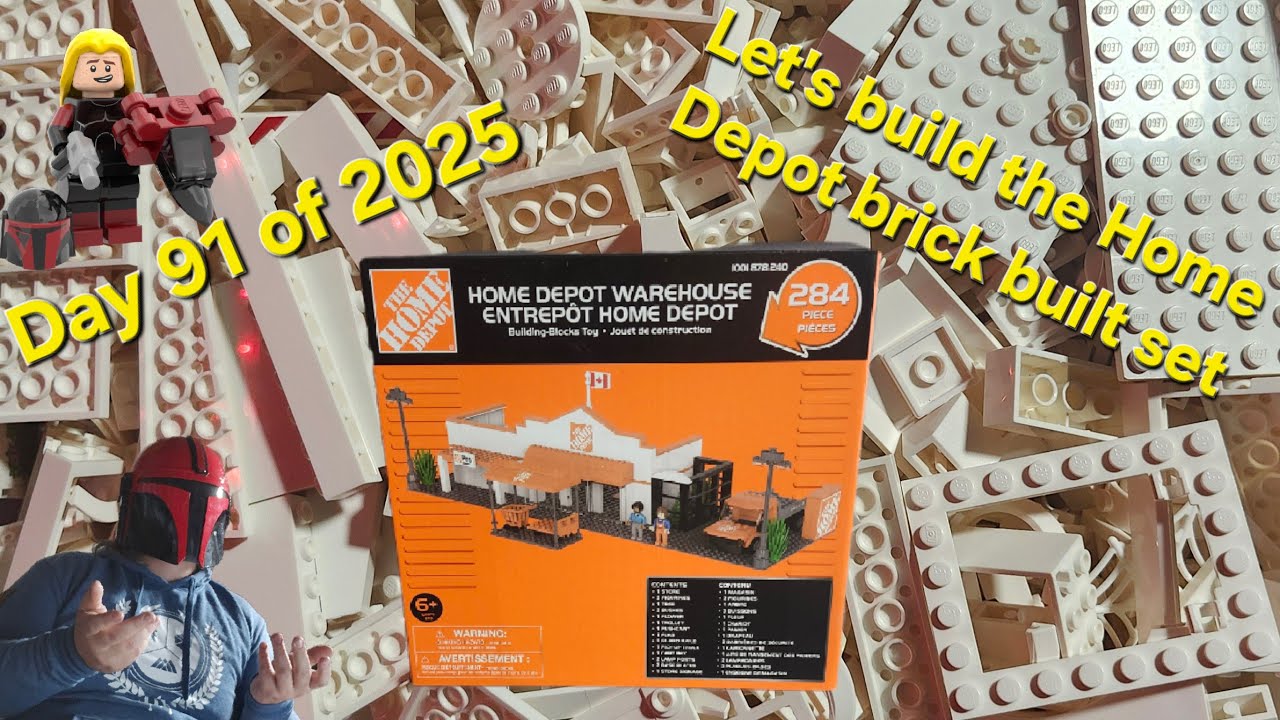 Day 91 of 2025 Lets build the Home Depot brick set - YouTube