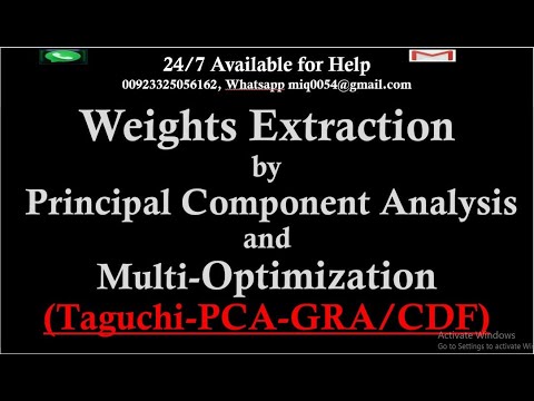 Taguchi Weighted Composite Desirability Function (CDF) | Taguchi Principal Component Analysis ...