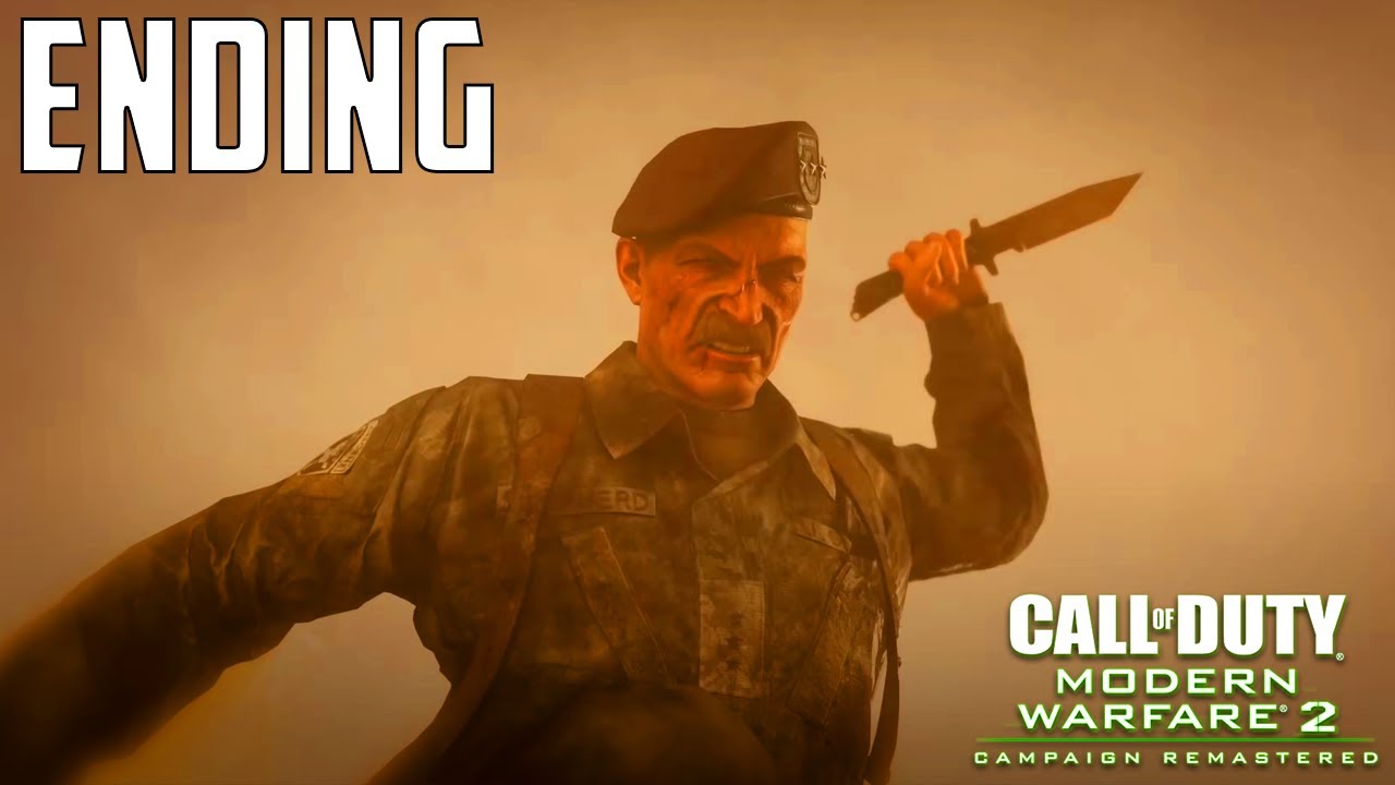 Modern Warfare 2 Remastered Ending - Captain Price VS Shepherd [4K ...