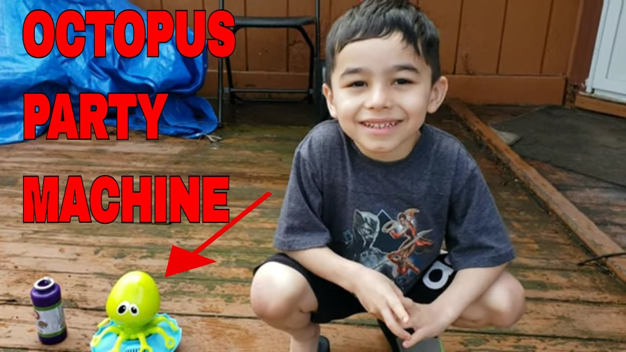 Playing with Octopus Party Machine - YouTube