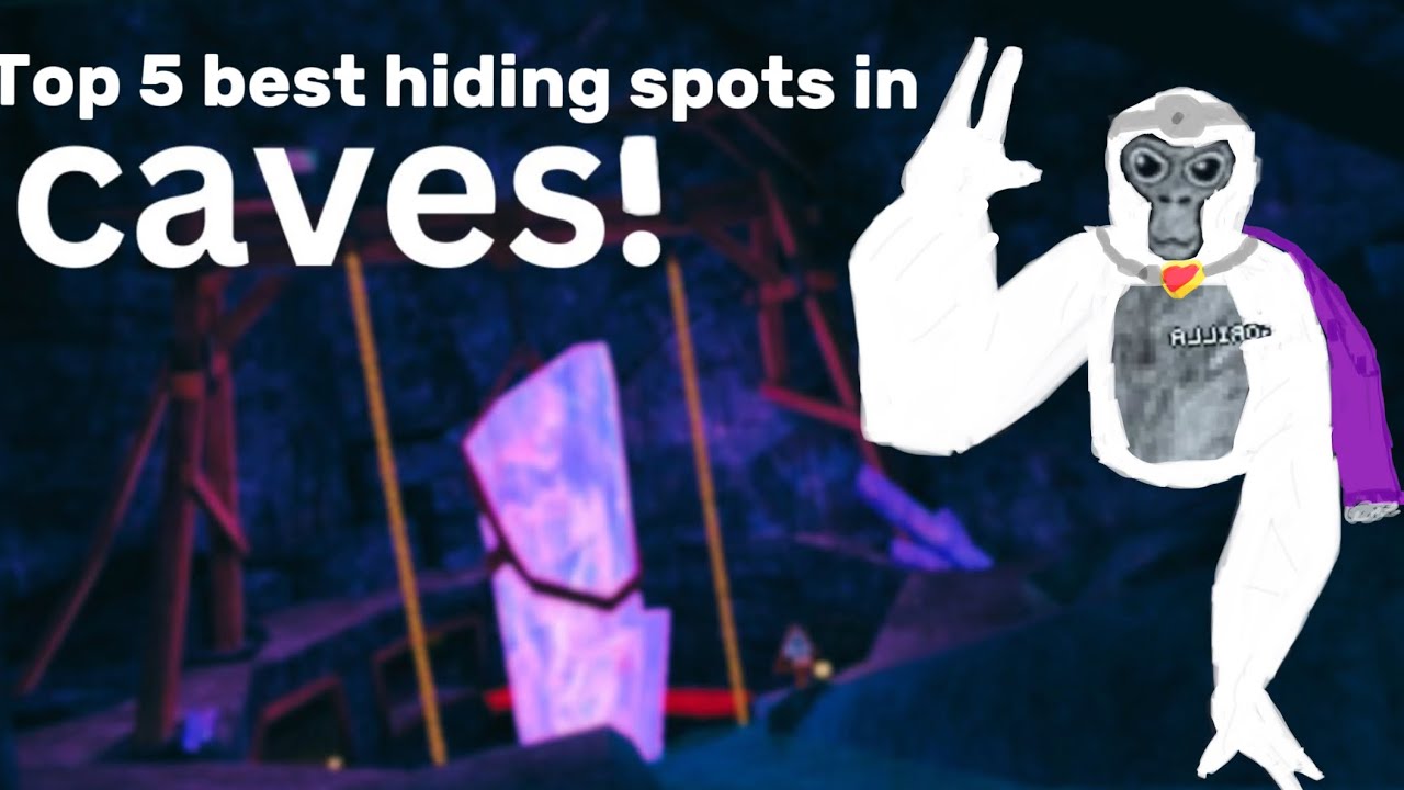 TOP 5 BEST HIDING SPOTS IN GORILLA TAG CAVES!!! - YouTube