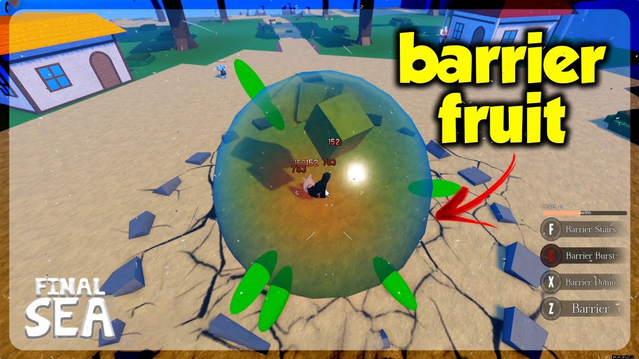 Barrier fruit showcase in Final Sea Races Update 0.5 | Roblox - YouTube