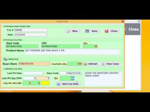 Micomp WMS - Mobile create purchase order - YouTube