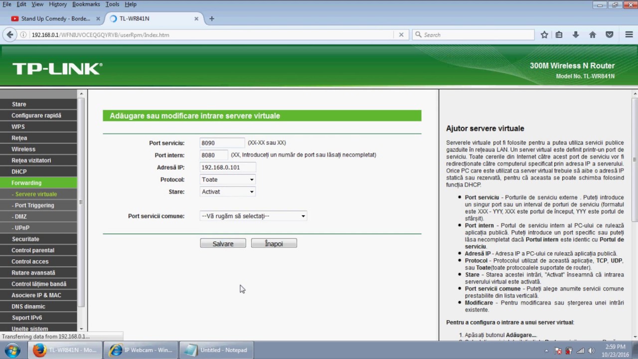 Port Forward TP Link 740 841 1024 - YouTube
