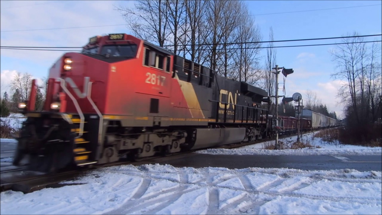 CEFX Bluebird, Mid-Train DPUs And More: Railfanning Langley, BC 12/30 ...