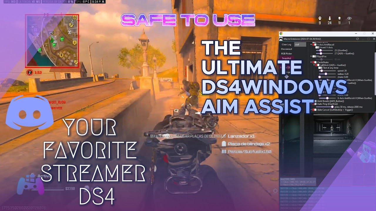 WARZONE 3 AND BO6 DS4WINDOWS FULL STREAMER MODE - YouTube