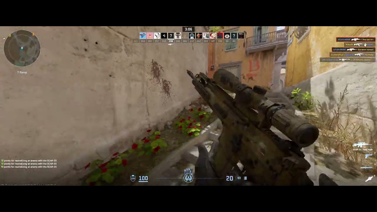 Counter Strike 2 scar 20 gameplay - YouTube