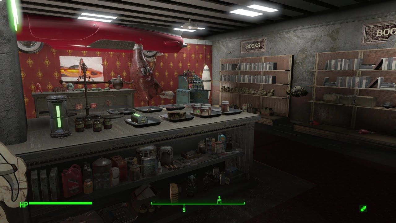 Fallout 4 University Point Pharmacy Tour Vault 88 - YouTube