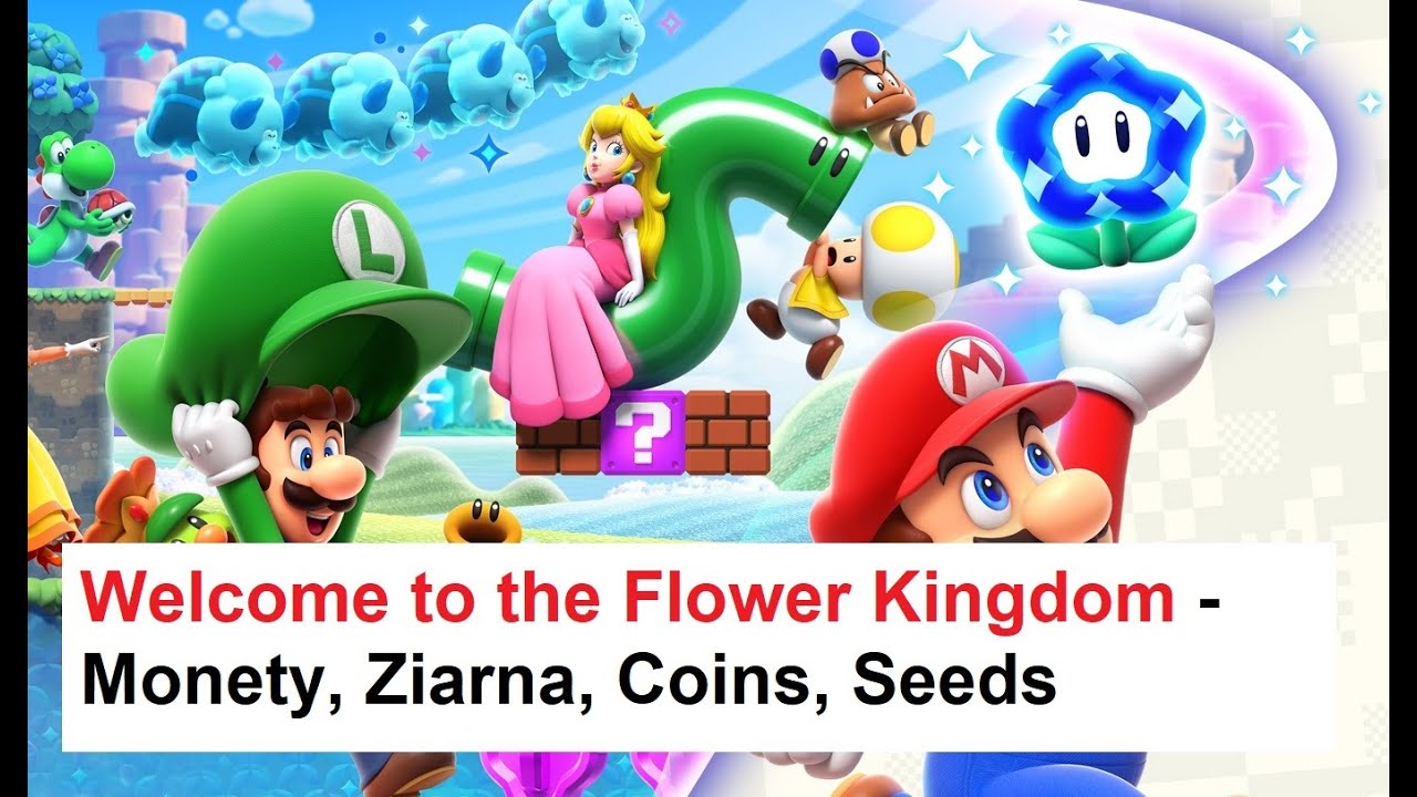 Super Mario Bros -Wonder - Welcome to the Flower Kingdom - Monety ...