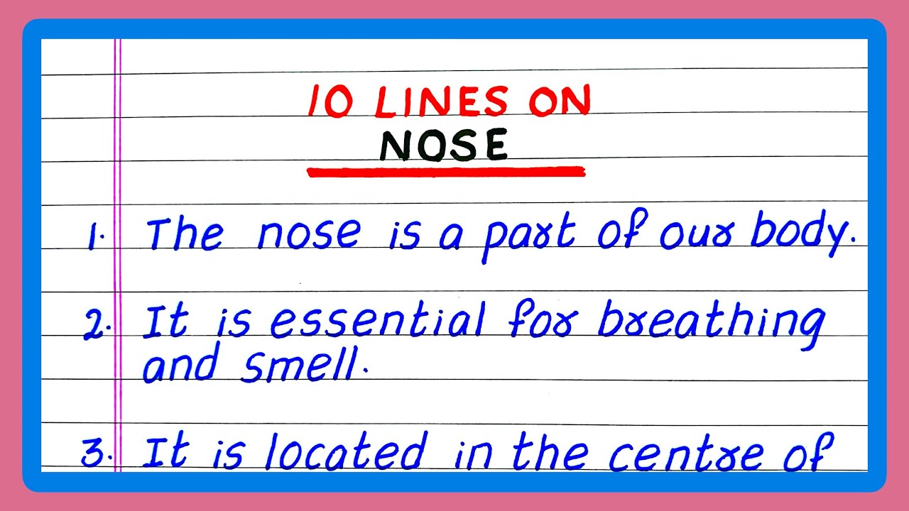 FEW LINES ON NOSE | 5 | 10 LINES ON NOSE | ABOUT HUMAN NOSE | IN ...