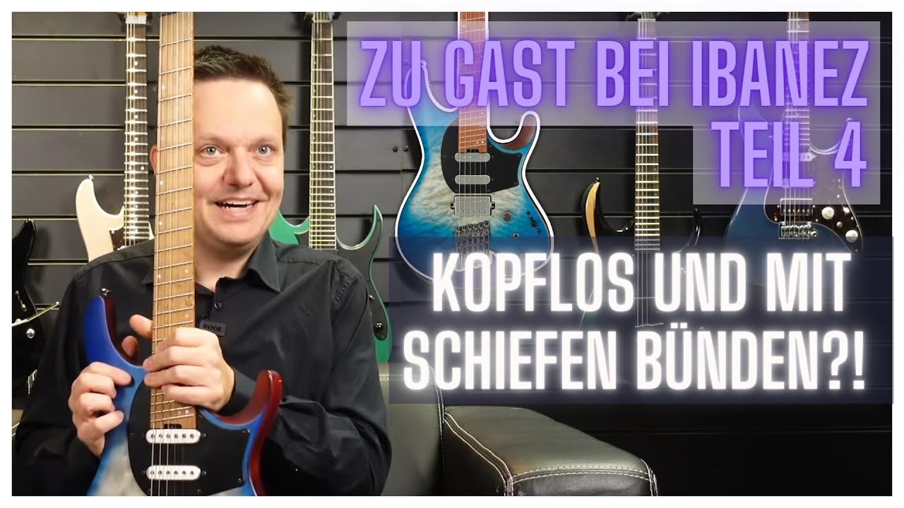 Ibanez QX54QM: Slanted Frets, was ist das? - YouTube
