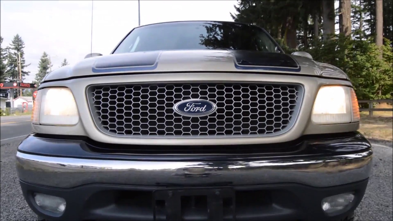 1999 FORD F150 LARIAT 4X4 5.4L V8 EXT CAB STEP SIDE 154K MILES - YouTube