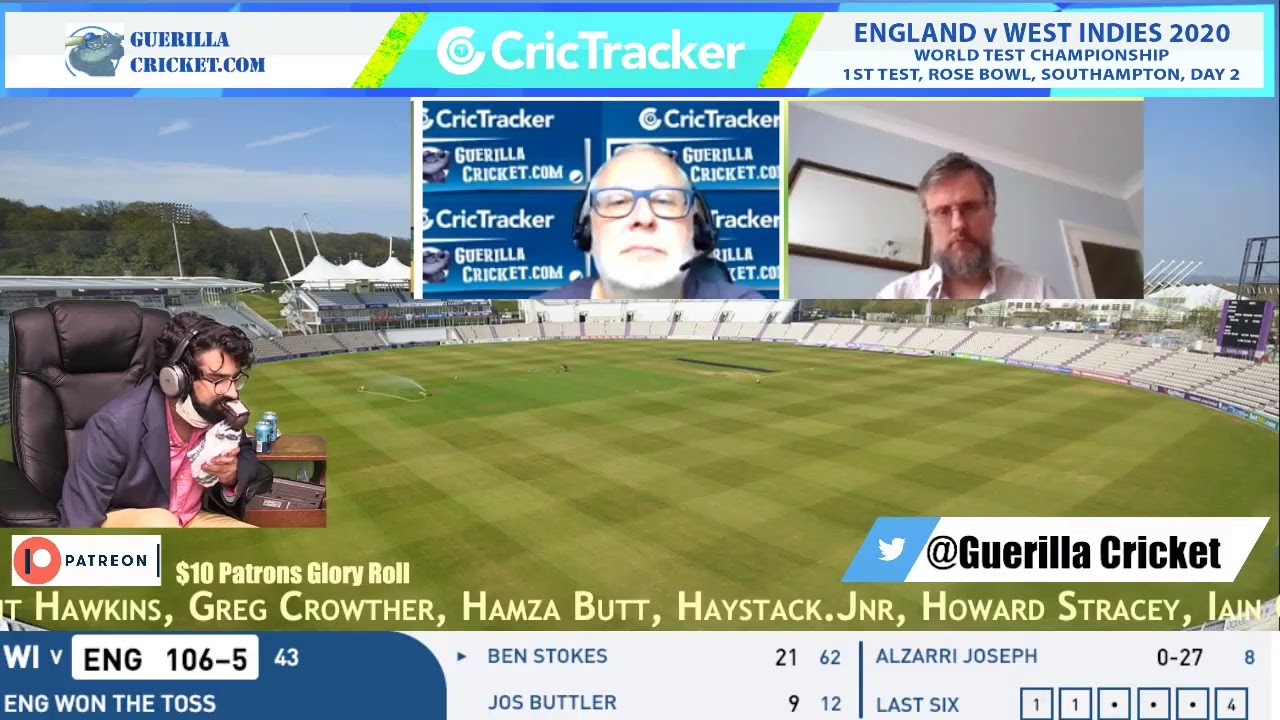 LIVE: ENG v WI 2020, 1st Test, Southampton - Day 2 - YouTube