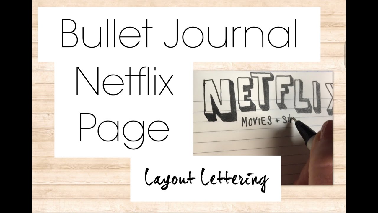 Speed Doodling: NETFLIX Header for Bullet Journal | The Green Notebook ...