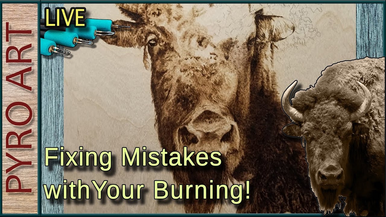 Pyrography: Fixing Mistakes in Wood Burning when you see them. Pyrography 101 for beginners 🔥 ...