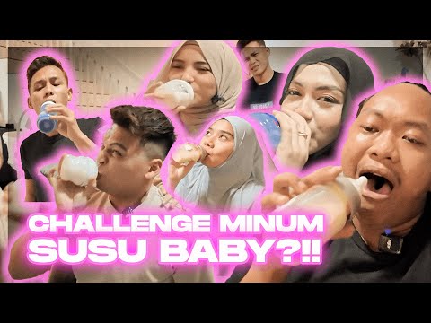CHALLENGE SEJIRAN MINUM SUSU BABY !! REACTION SEMUA BUAT TERKEJUT !! SUSU APA NI!??