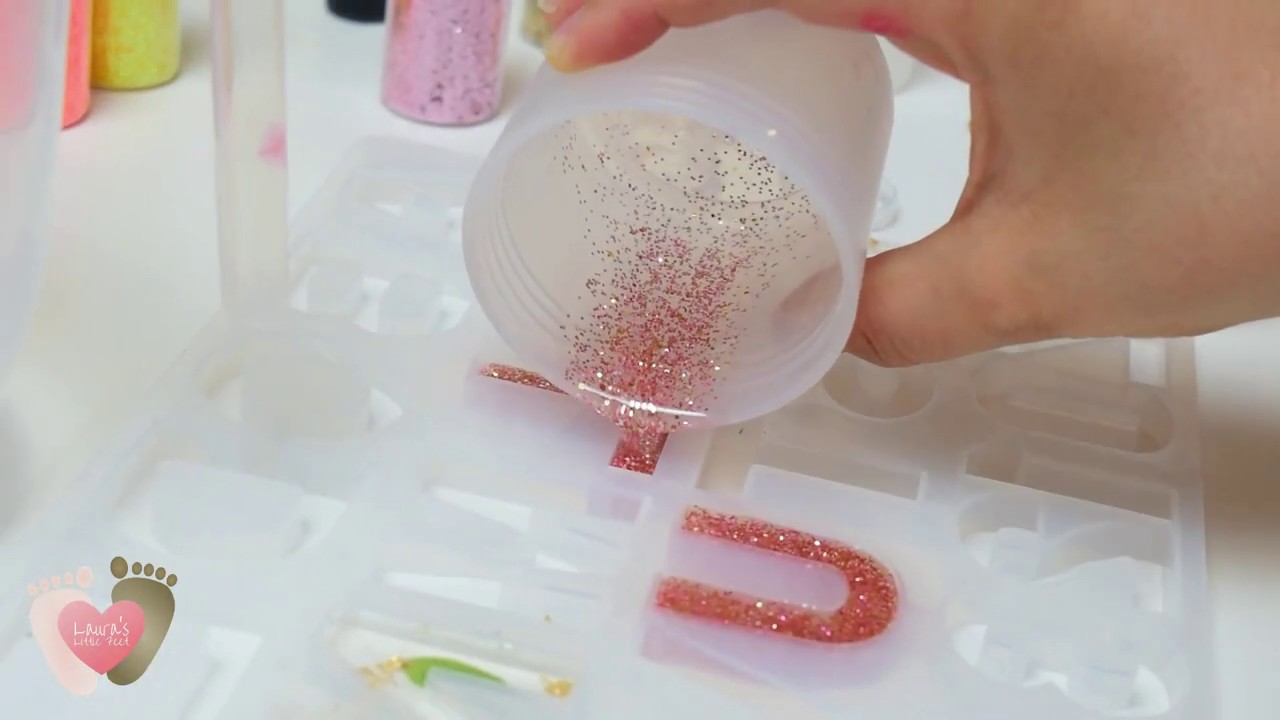 Resin letters process in 2 minutes - YouTube