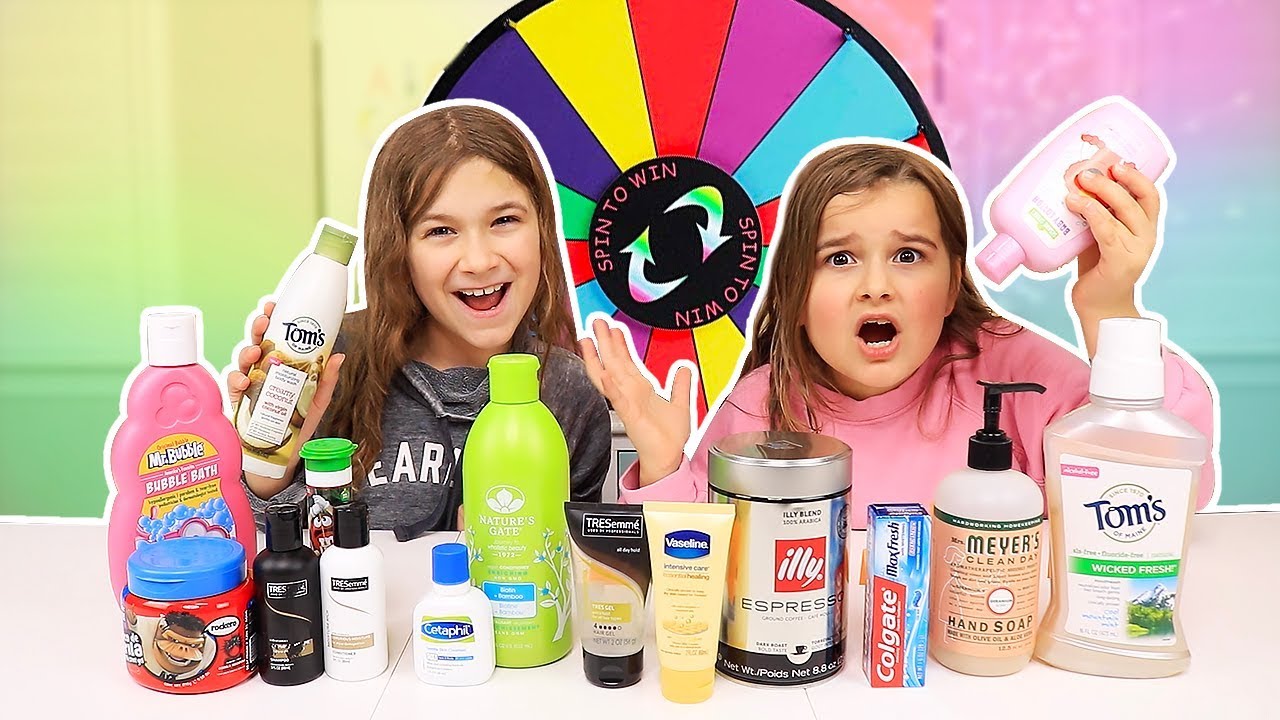 Don't Choose The Wrong Everything Mystery Wheel SLIME CHALLENGE ...