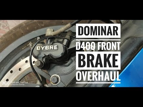 Bajaj Dominar 400 Maintenance | FRONT Brake Pads OH | EBC Brake Pads ...