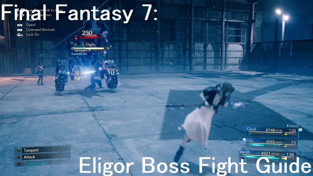 Final Fantasy 7: Eligor Boss Fight Hard Guide - YouTube