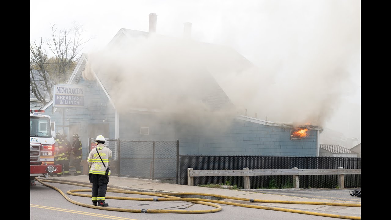 Newcombs Fire Weymouth MA - YouTube
