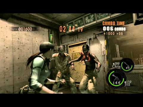 Jill Valentine explosive double knee drop