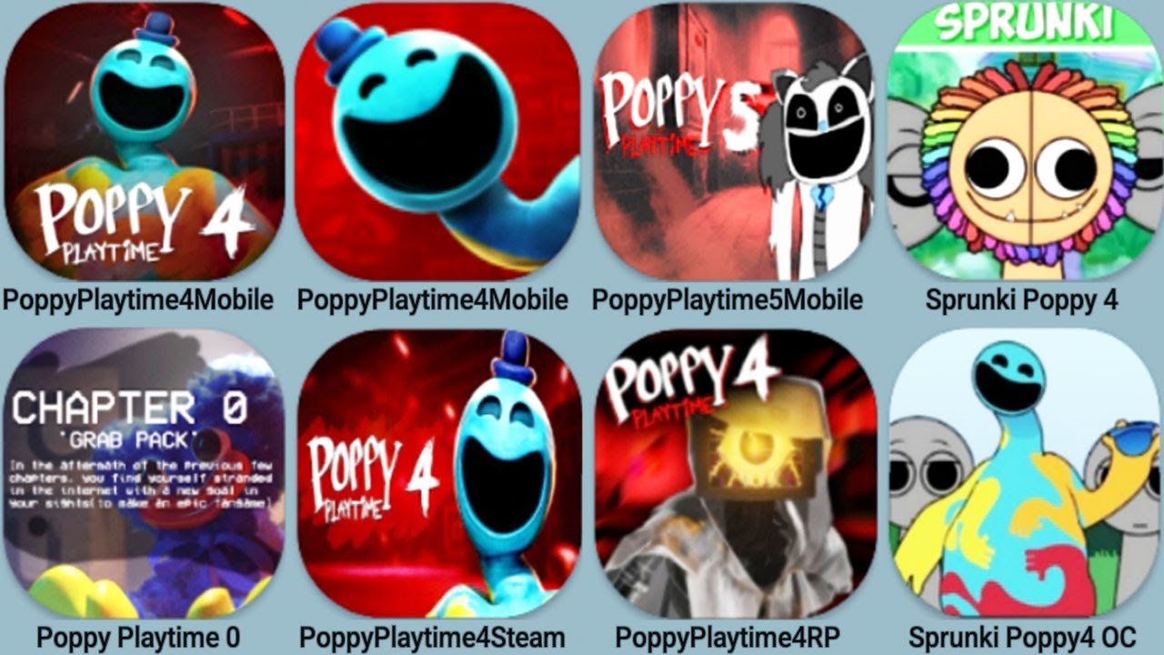 Poppy Playtime 4 Mobile Vs Poppy 4 Steam Vs Poppy 4 Roblox Vs Poppy4 ...