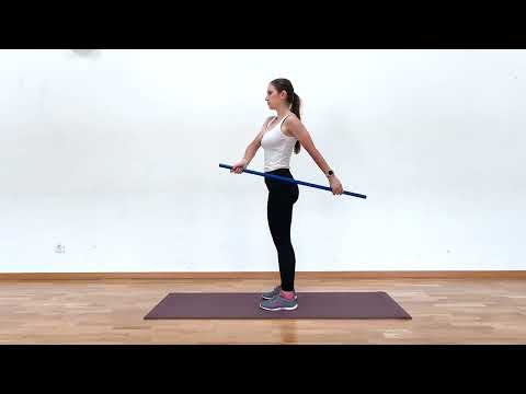 Assisted Shoulder Extension with Stick (Left Arm) - YouTube