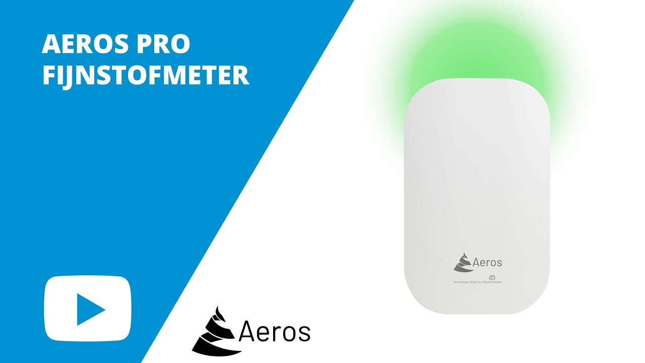 Aeros Pro Fijnstofmeter - Meet ook CO2, aerosolen en TVOC - YouTube
